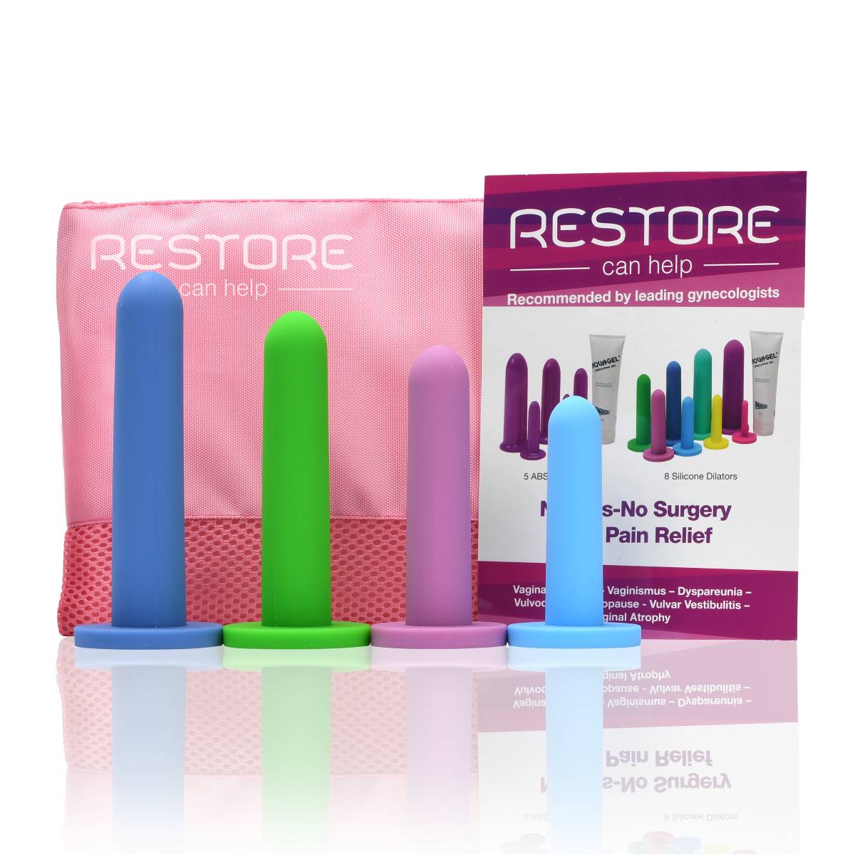 Vaginal Dilator Set for Women 4-PACK – Restore Can Help