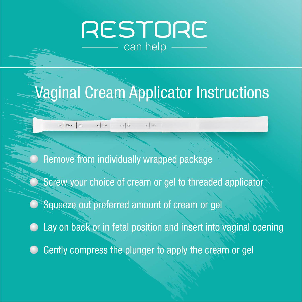 Vaginal Applicator - 60 Count – Restore Can Help